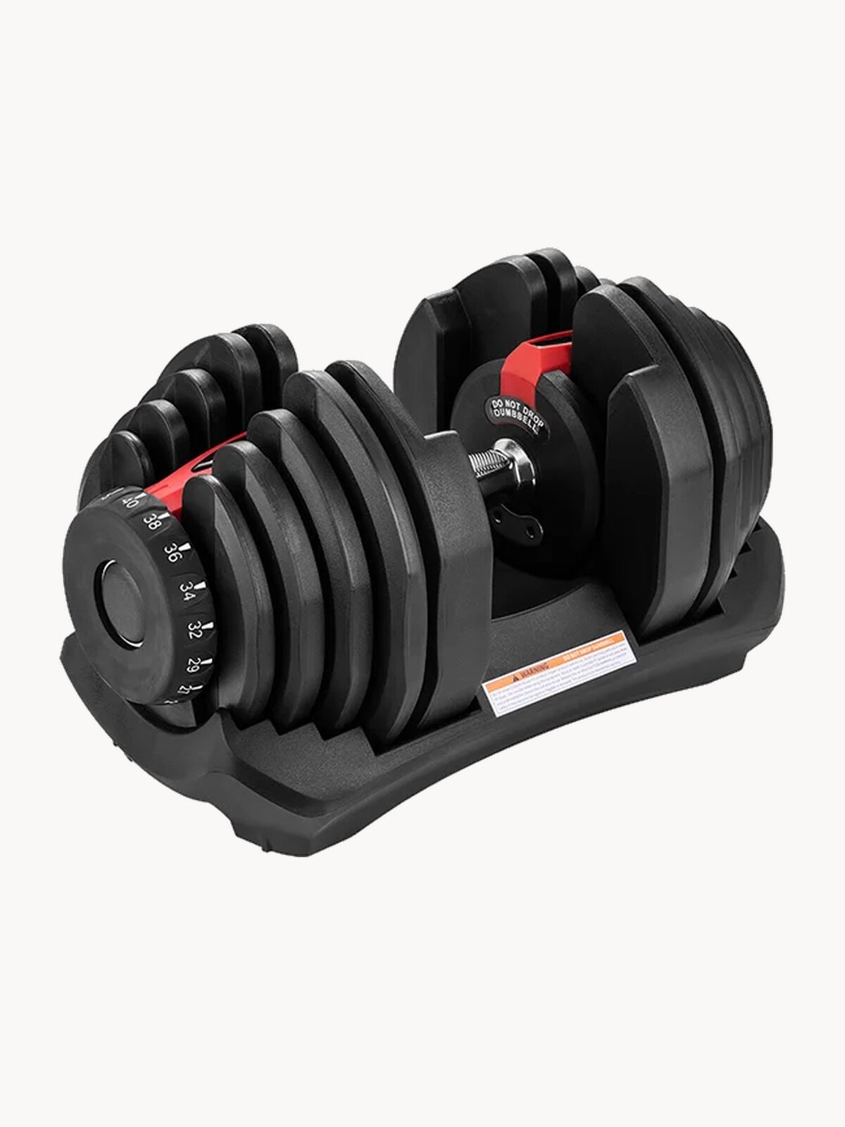 Гантель U-TURN регулируемая 40 кг, 17 уровней регулировки веса, с подставкой для хранения