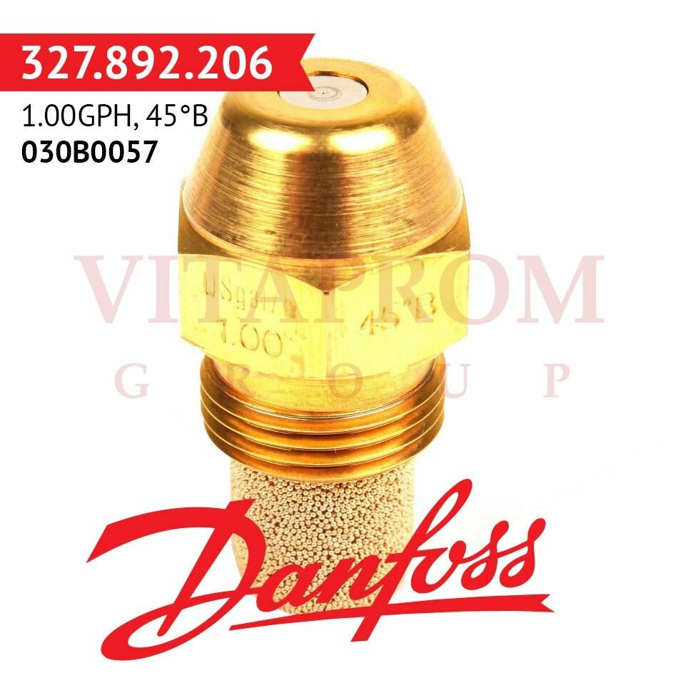 Форсунка Danfoss 1.00GPH, 45B, 030B0057 — фото 1