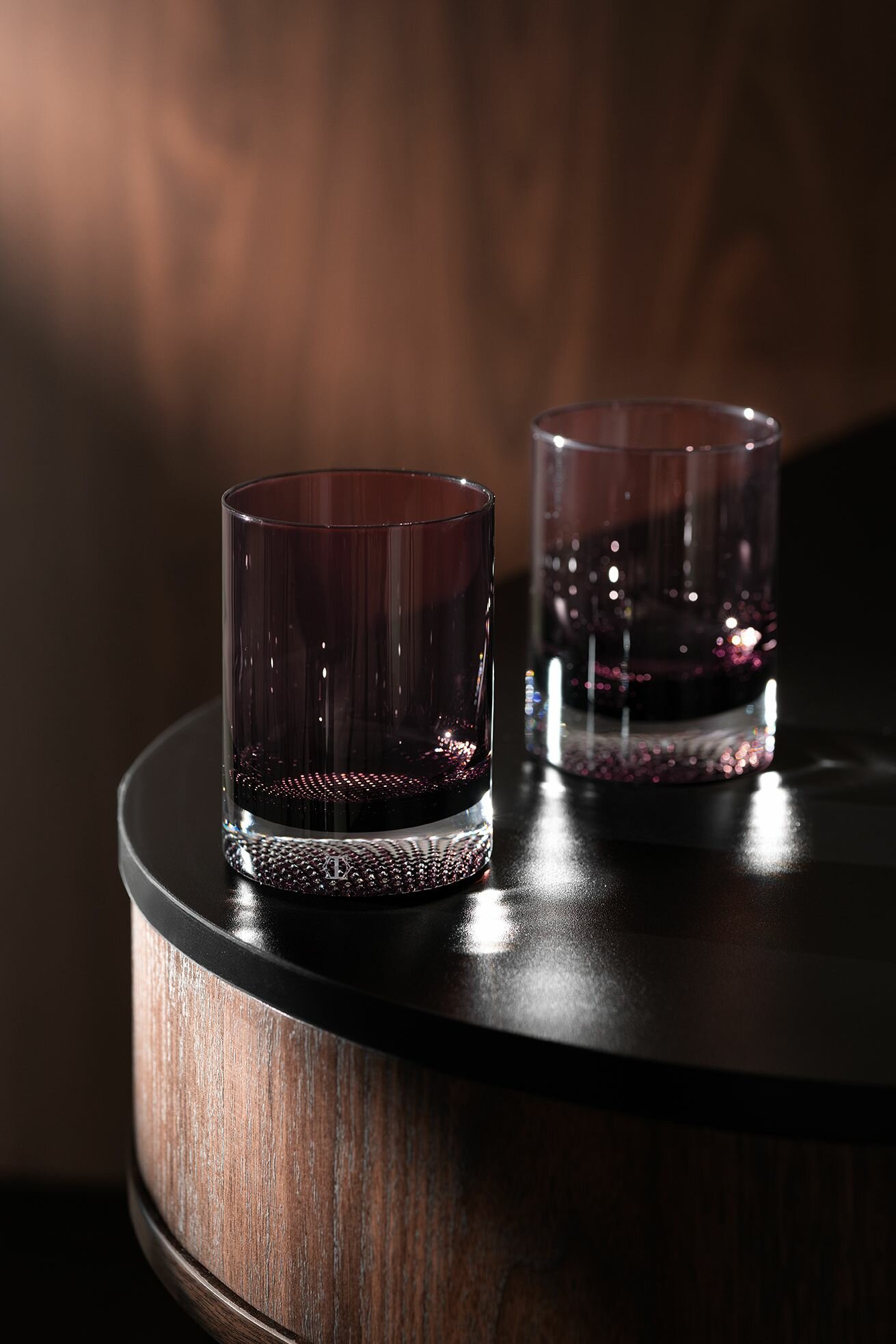 Togas Бокалы для напитков набор "Алибер" хрустальное стекло, 350 мл, 2 шт, бордовые