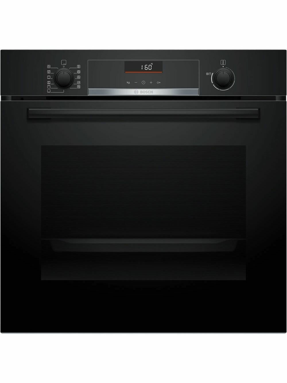 Электрический духовой шкаф BOSCH HBG536EB4, 59.4 см, 71 л, 7 режимов, гриль, конвекция, очистка паром, черный