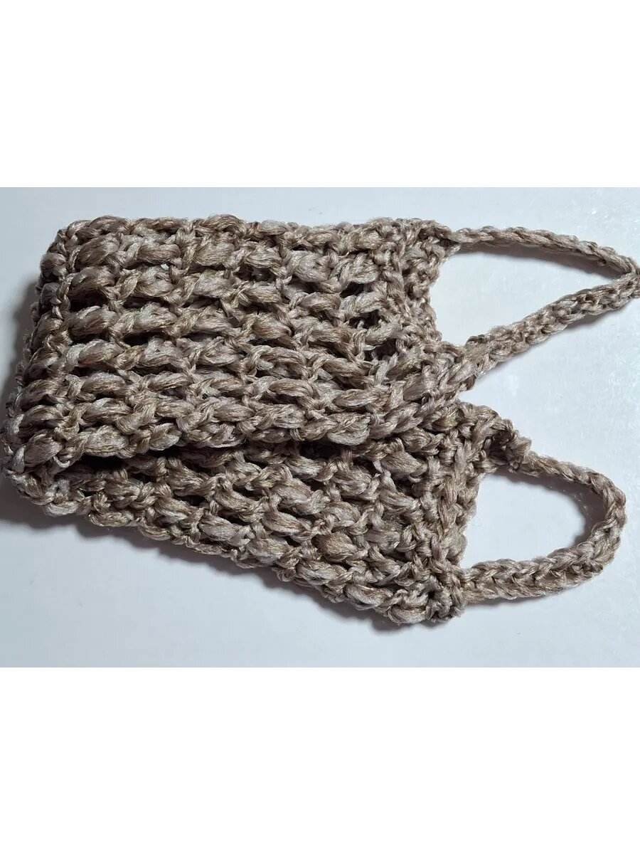 Мочалка вязаная для душа 35 см - 1 шт