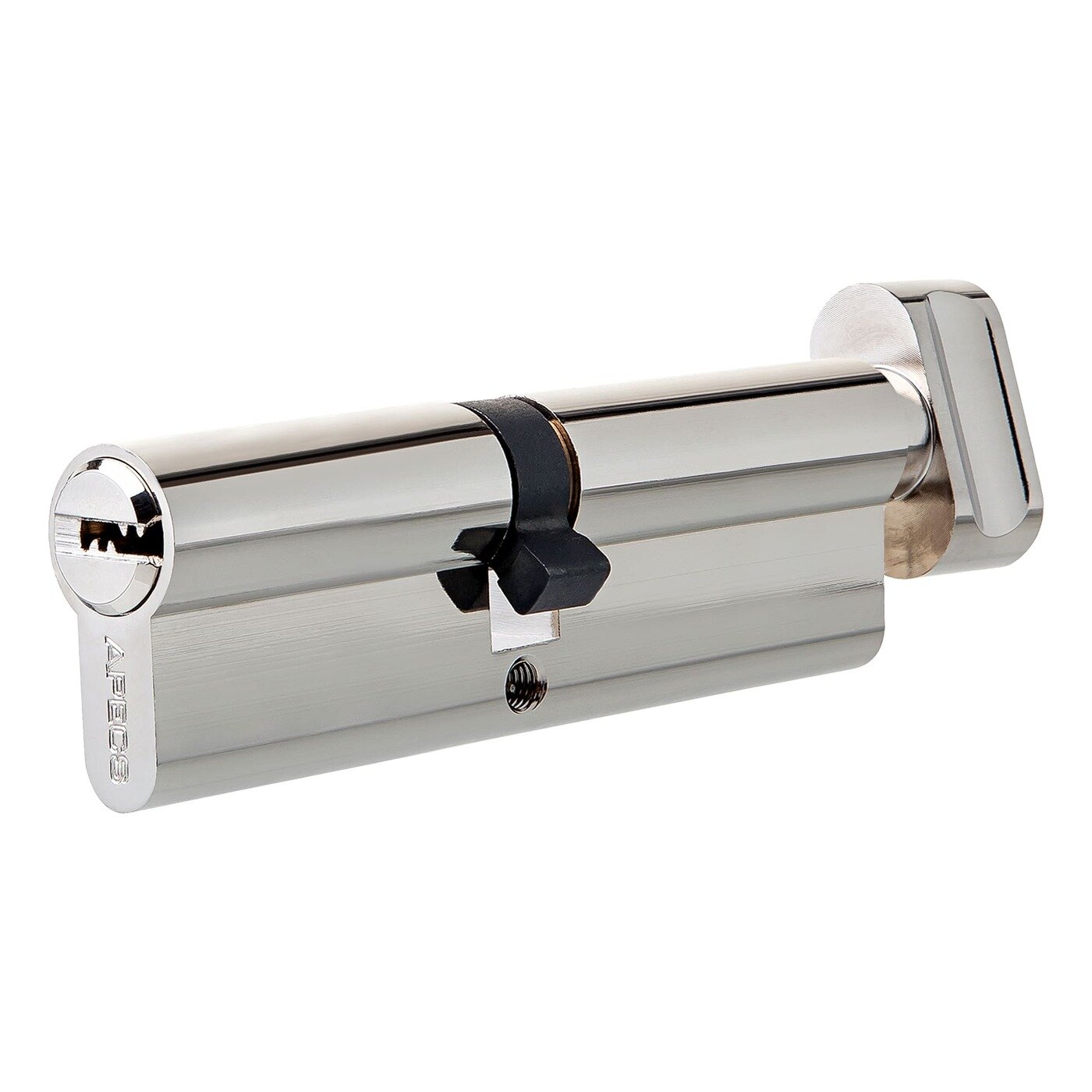 Цилиндр (личинка) Apecs SM-90-C-NI, 45x45 мм, ключ/вертушка, цвет никель (хром)