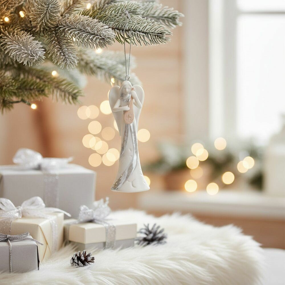 Фигурка подвесная "Ангел с домброй" (Pavone)