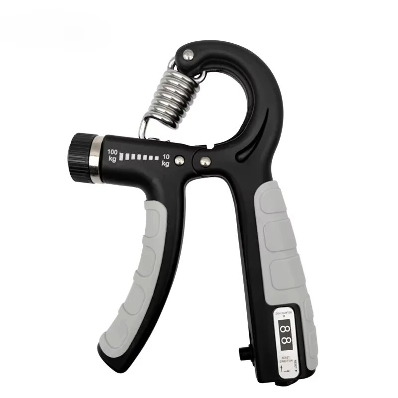 Регулируемый тренажер для рук Hand Grip 10-100 кг, Black-Grey