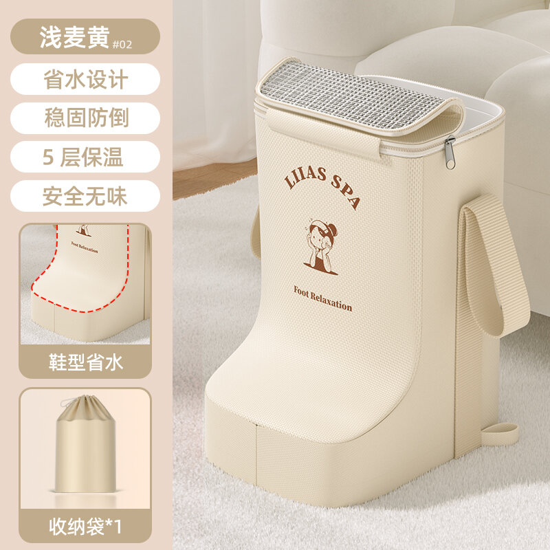 Складная ванночка для ног, ванночка для ног с высокой посадкой, доходящая до икр, домашняя ванночка для мытья ног, портативная ванночка для ног, глубокая ванночка, доходящая до колен.