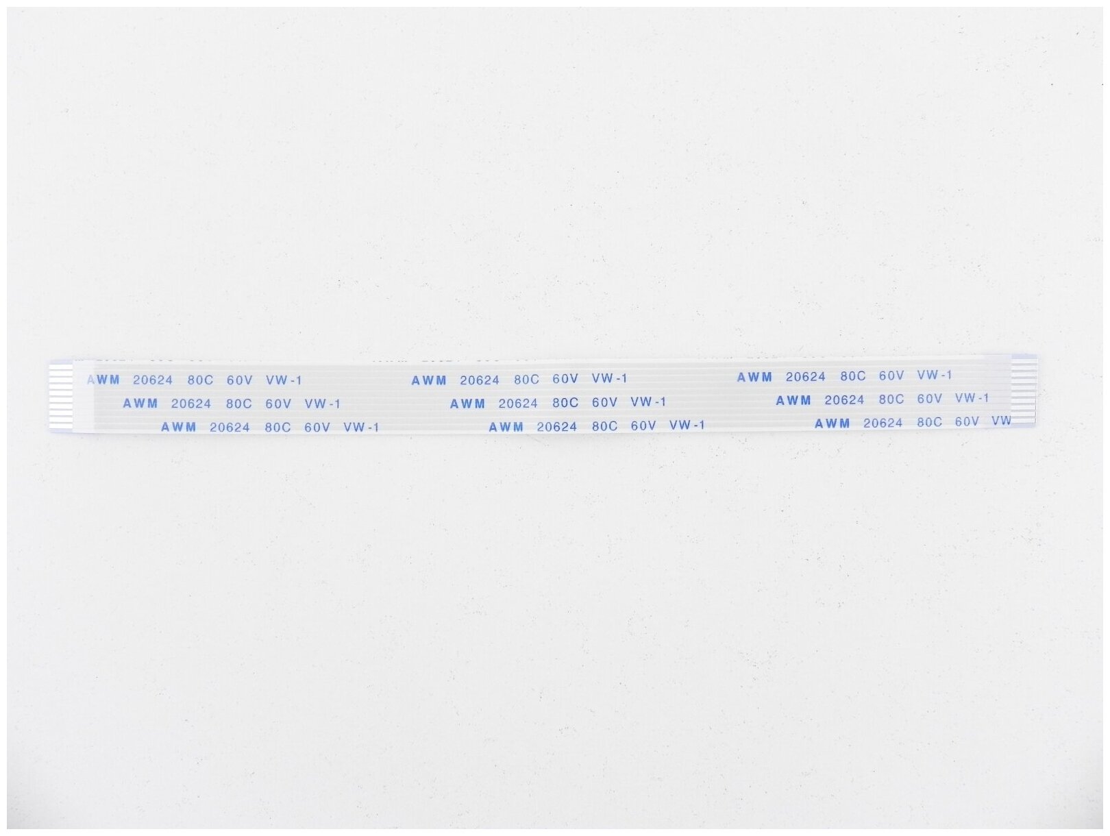 Шлейф плоский FFC/FPC-кабеля Flexible flat 10 пин, шаг 1,0мм, длина 150мм, прямой