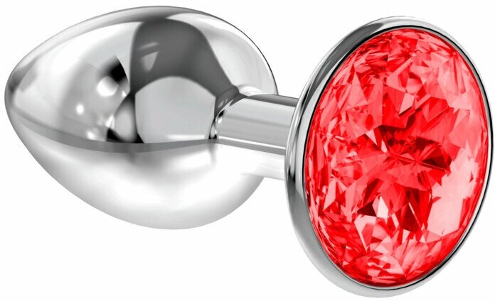 Анальная пробка маленькая, размер S, с кристаллом