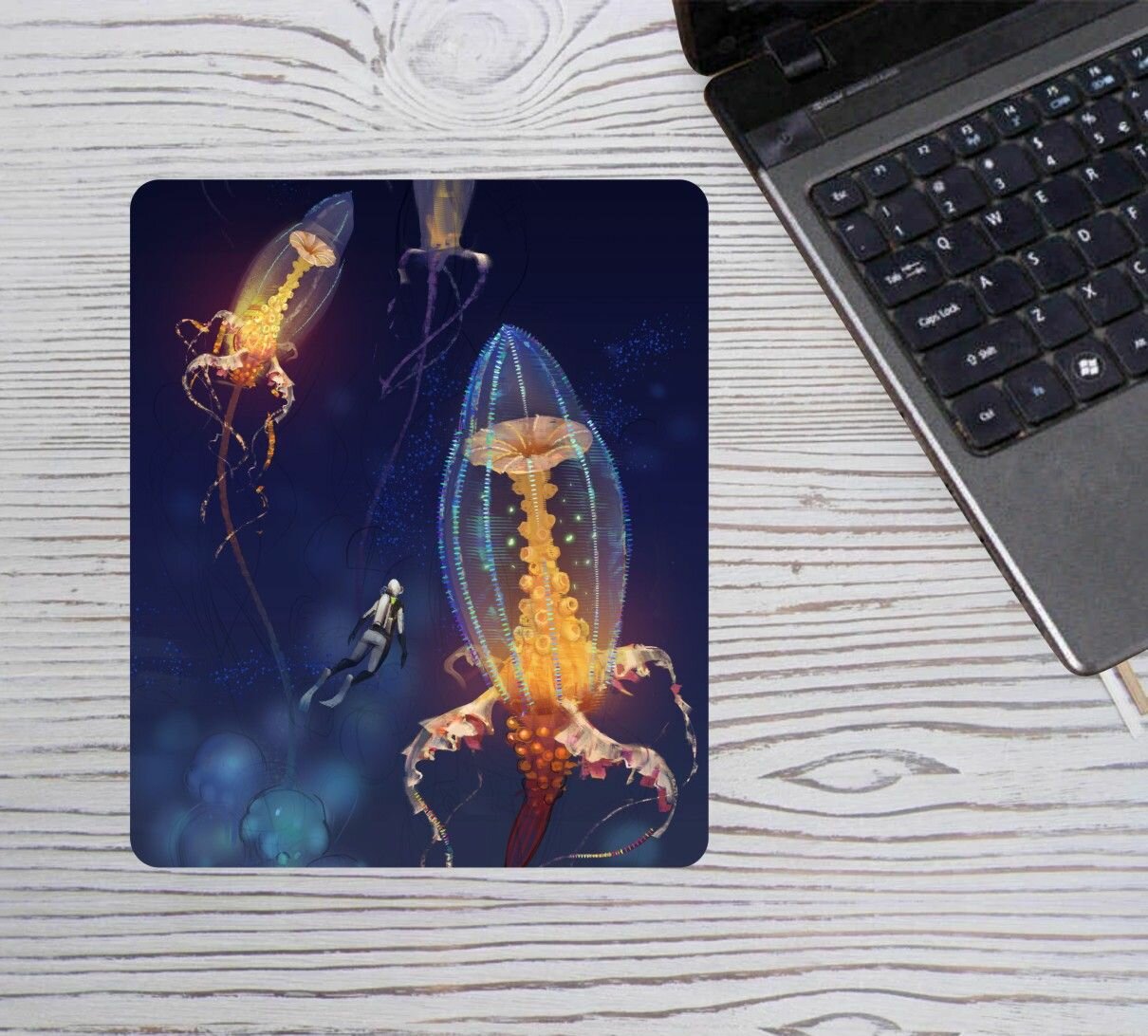 Коврик для мышки игровой 36 на 29 см Mewni-Shop Subnautica, Сабнатика - 0001