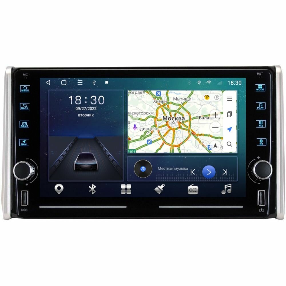 Магнитола R320 Toyota RAV4 2018-2022 с Android 13 - 8 ядер - 3+32Gb - CarPlay - 4G(Sim)