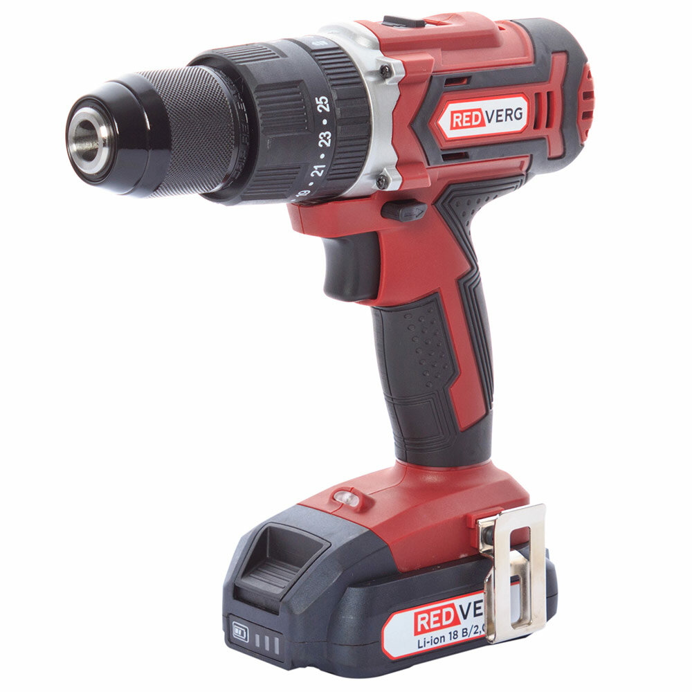 Шуруповерт аккумуляторный ударный REDVERG RD-IS18/U