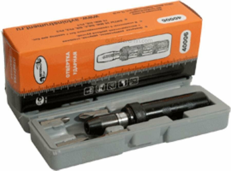 AVTODELO 40006 Отвертка ударная, окс 6насадок футляр АвтоDело 40006