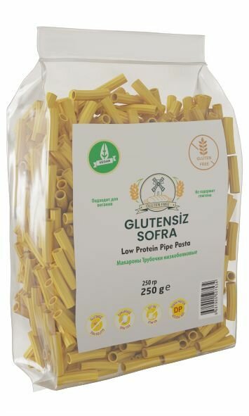 Безглютеновые Макароны Трубочки с низким содержанием белка