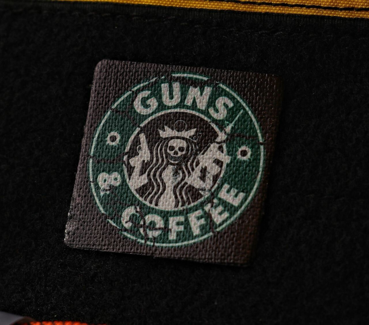 Шеврон на липучке EDC, ЕДС кофе и стволы