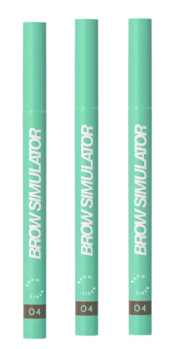 Лайнер для бровей Love Generation Brow Simulator, тон 04 темно-коричневый, 0,5 мл 3 шт