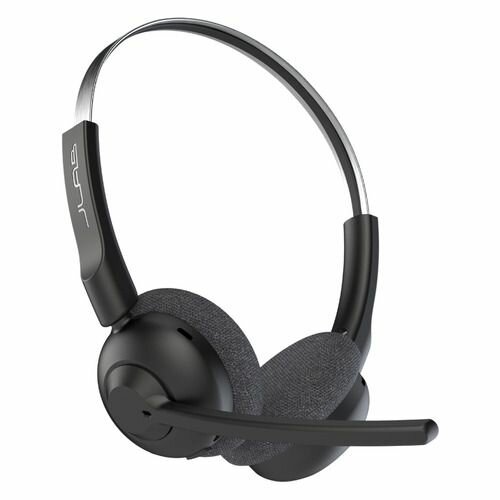 Гарнитура JLAB GO Work Pop, для компьютера/мобильных устройств, накладные, Bluetooth, черный [hbgwrkpoprblk4]
