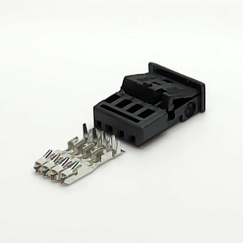 Разъем (колодка, фишка) 4 контакта (4 pin) мама 968813-1 / 0-1452576-1 подсветки BMW, Mercedes, Audi, Volkswagen, Skoda, SEAT