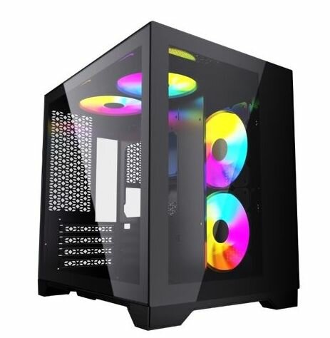 Компьютерный корпус Powercase CVBM-L4 (CVBM-L4) черный - Mini Tower, Micro-ATX, USB 3.2 Gen 1 Type A