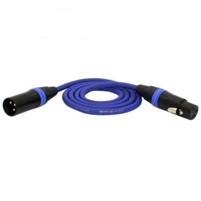 Кабель XLR(M) - XLR(F) 1m, синий