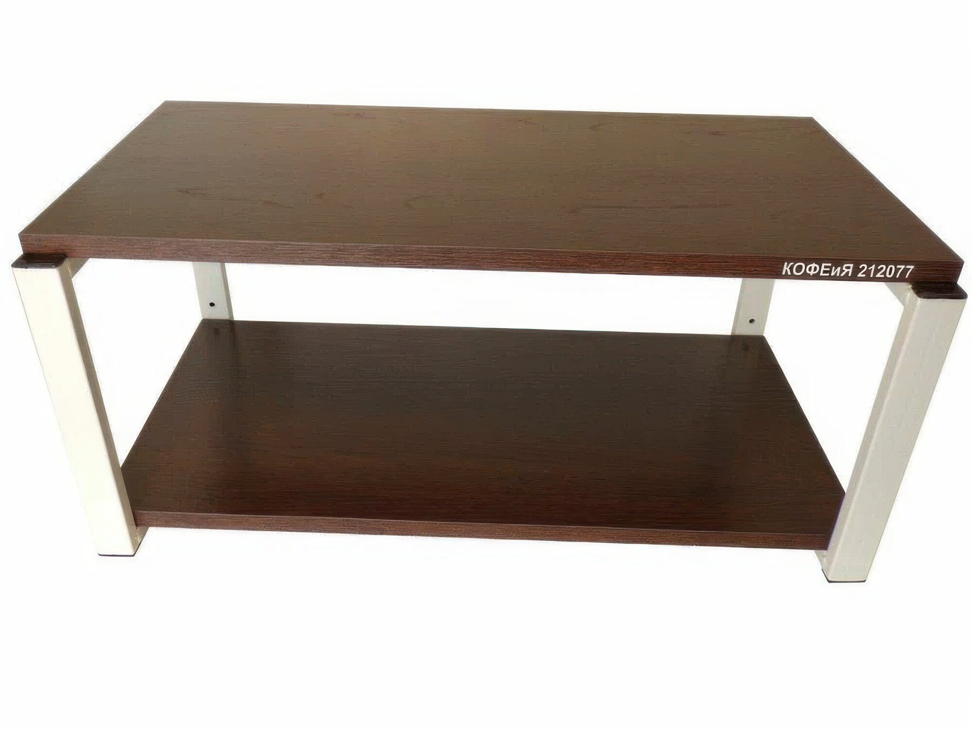 Полка для кофемашины GARROSS "SIBERIA 212077", две полки 30х60 см, высота 27 см, каркас серый, цвет полок венге