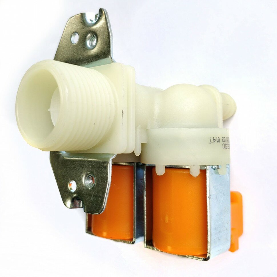 Клапан заливной 2х180 клеммы ножи под фишку стиральной машины Electrolux, 62AB025