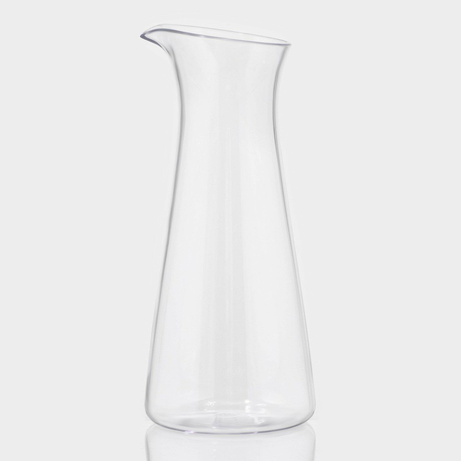Кувшин-ваза для воды «Лара», 600 мл, 8.5×19.5 см, пластик, прозрачный