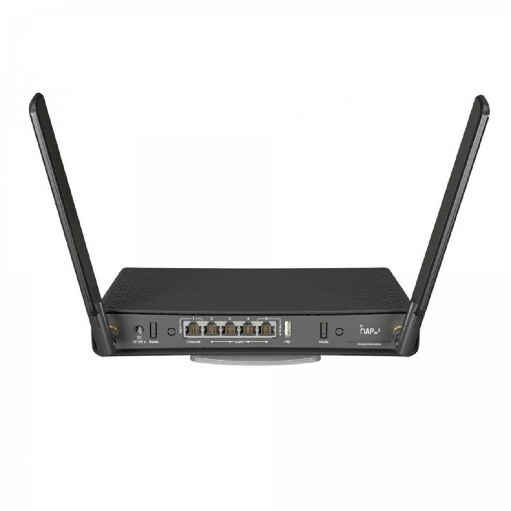 Wi-Fi Роутер Mikrotik hAP ac3 RBD53iG-5HacD2HnD гигабитный, АС1200, 3xRJ45 1Гбит/с, 1xRJ45+PoE IN, 1xRJ45+PoE OUT, 1xUSB