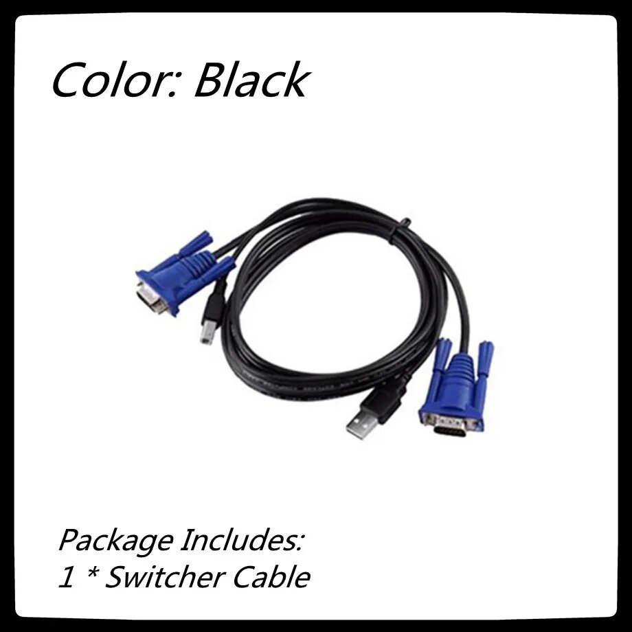 GRWIBEOU 4-портовый KVM-переключатель USB 2.0 VGA Product A