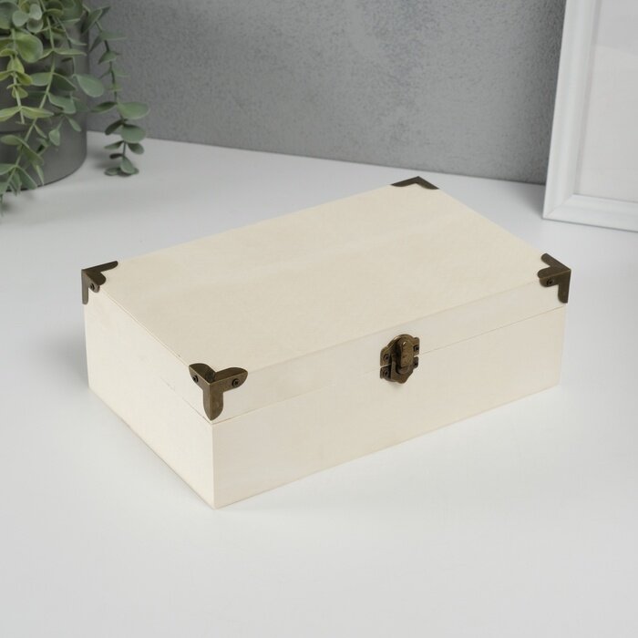 Шкатулка для росписи дерево Сундук, для творчества, декора, 24×15×8 см