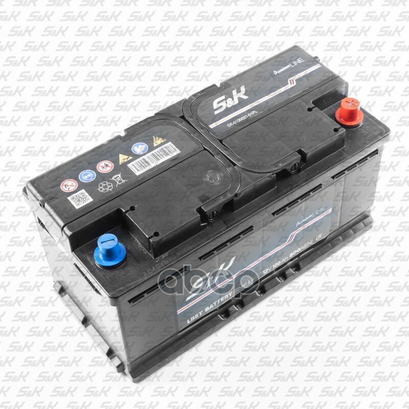 "Premium Line" Аккумуляторная Батарея Smf [12V 100Ah 800A B13] S&K арт. SK-0100021-01PL