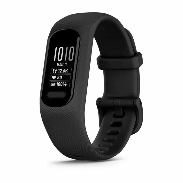 Фитнес браслет Garmin Vivosmart5 black L 010-02645-14, силиконовый ремешок