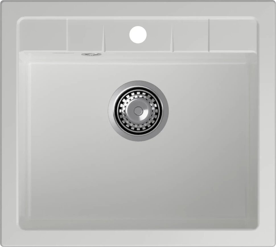 Кухонная мойка GranFest Quadro 561 56x50 см, иней