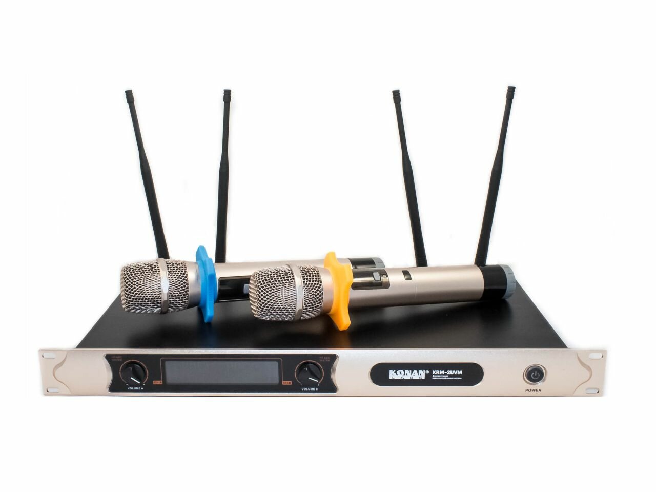 KONANlabs Цифровая двухканальная диверситивная вокальная радиосистема KRM-2UVM/H