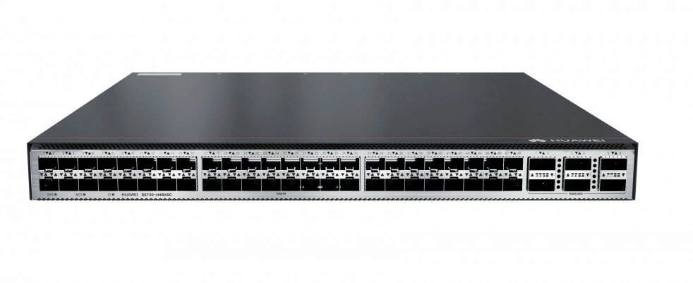 Коммутатор HUAWEI S6330-H48X6C 48*10GE SFP+ ports, 6*100GE QSFP28 ports, without power module