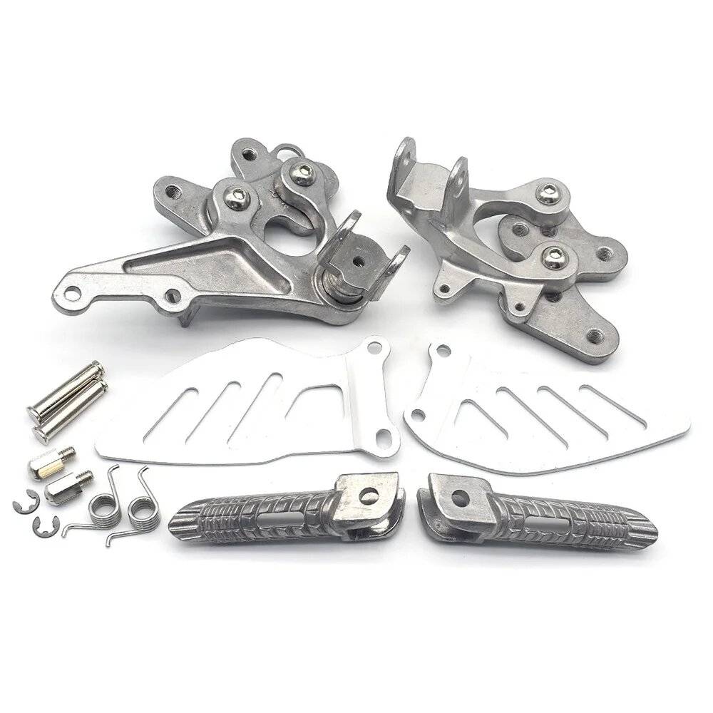 Передние подножки мотоцикла, подножки, подставка для ног, кронштейн для педалей для GSXR600 Silver