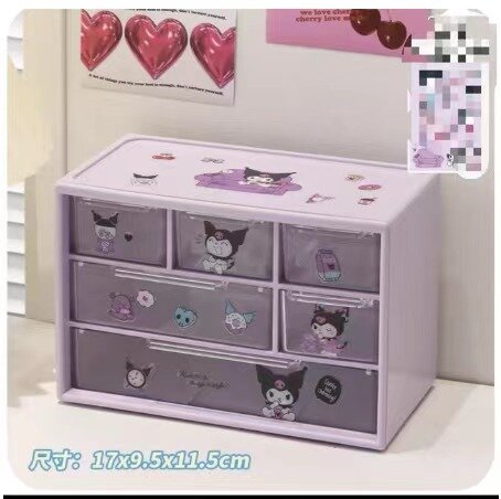 Фиолетовый 9-сеточный настольный органайзер для хранения канцелярии в комнате, прозрачный ящик с ящиками, многоярусный