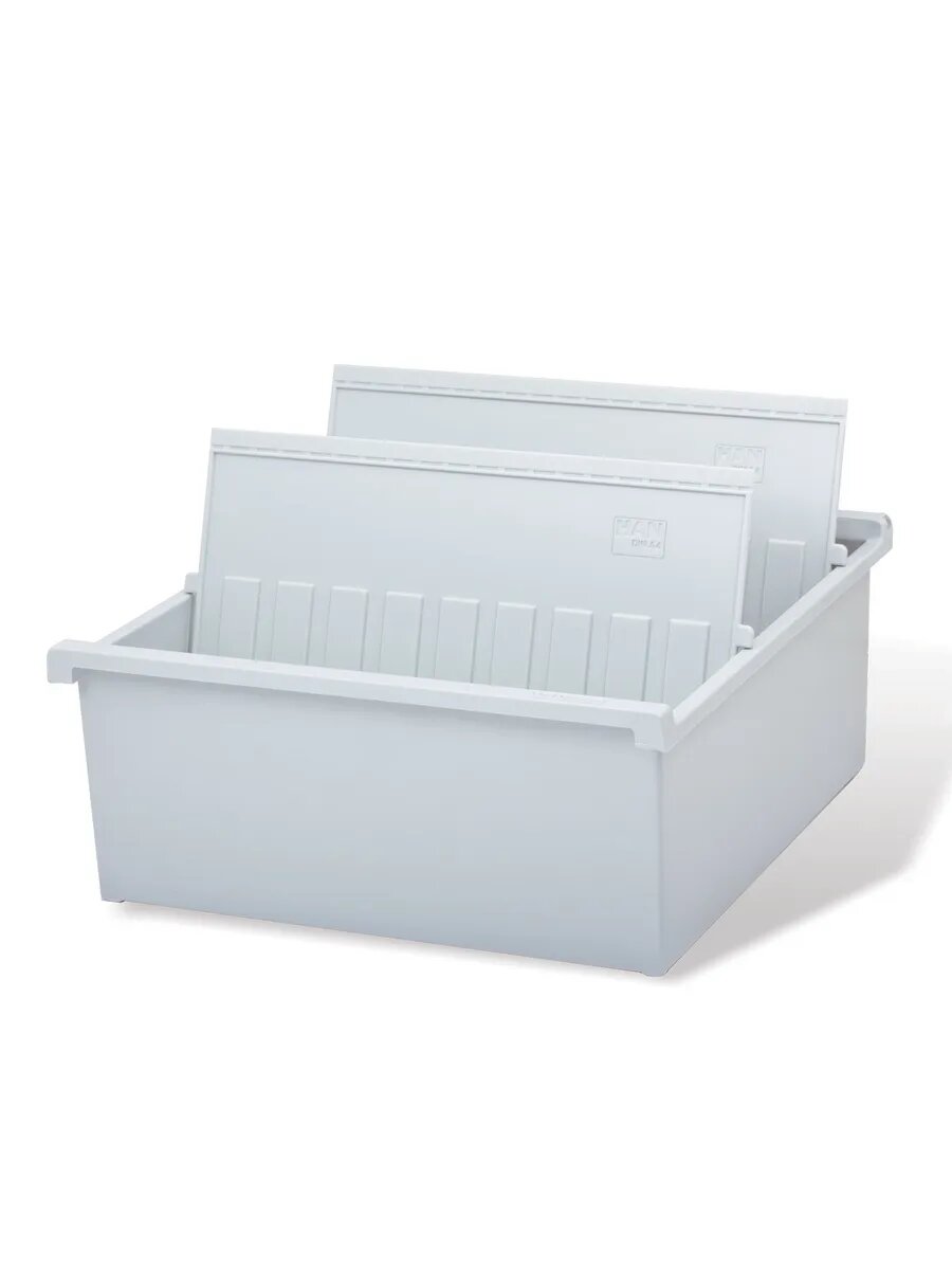 Картотека пластик, горизонтальная, на 1300 карт