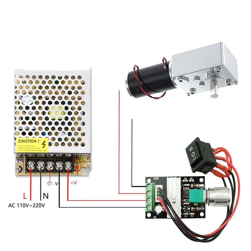 DC мотор-редуктор 5840-31ZY 24V 160RPM, Package E
