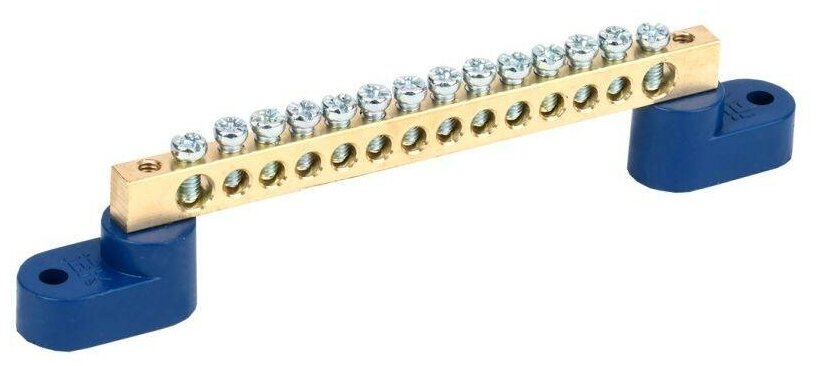 Шина нулевая ШНИ 6х9-14 У2-С на 2х угл. изол. IEK YNN10-69-14C2-K07