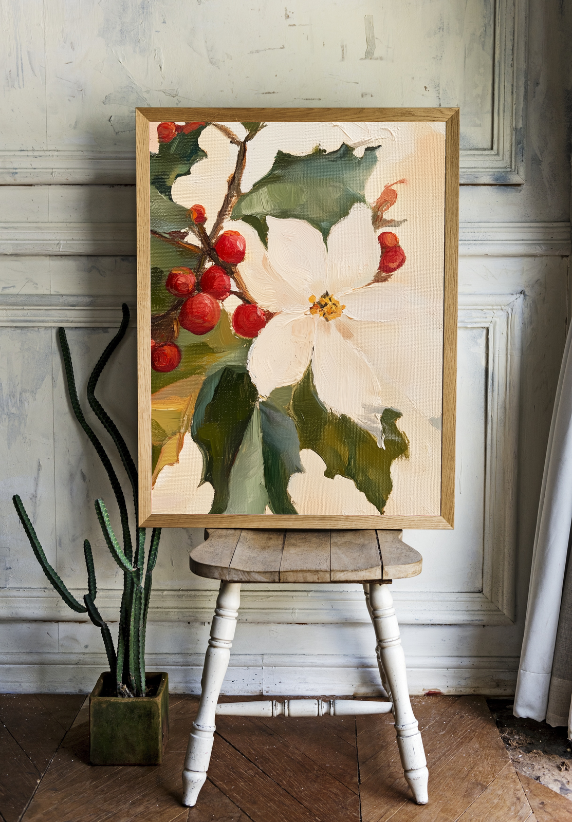 Постер "Цветочный натюрморт акварелью" 60x90 без рамы