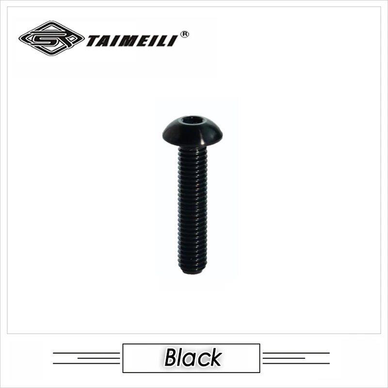 Винт с полукруглой головкой из титанового сплава M5 * 15/20/25/30 мм, 1 шт.