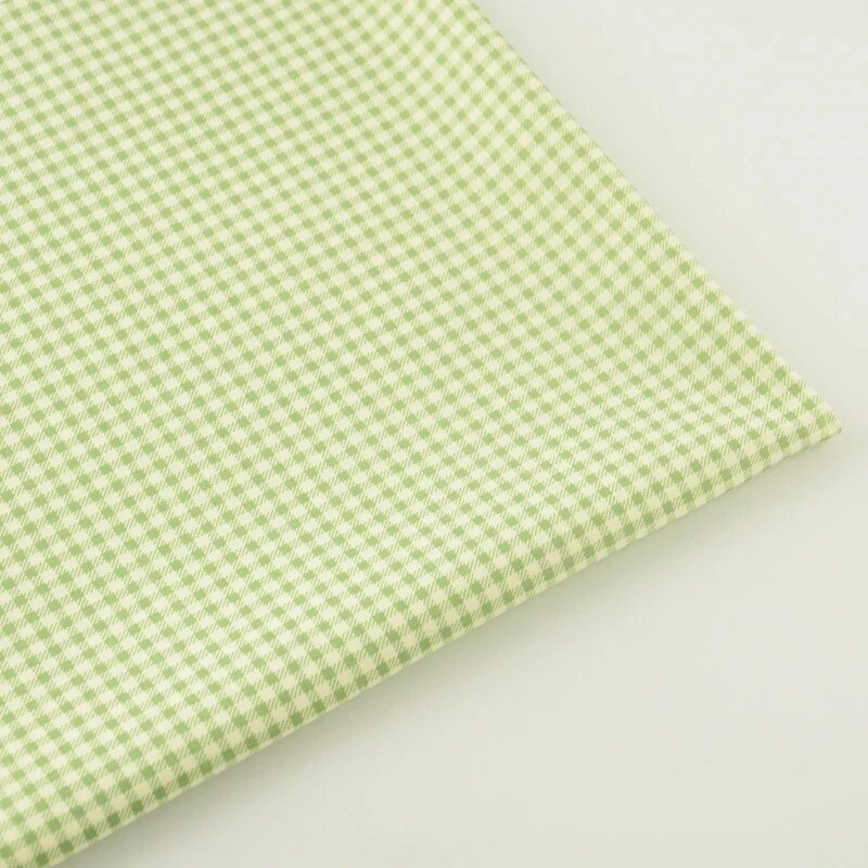 Booksew хлопковая ткань серая и белая клетчатая саржа для лоскутного Зеленый, 40cm x 50cm, x071-3