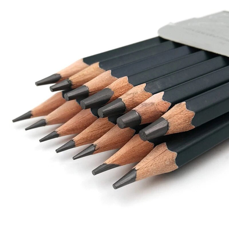 Профессиональные деревянные карандаши PHANTACI 2H-12B