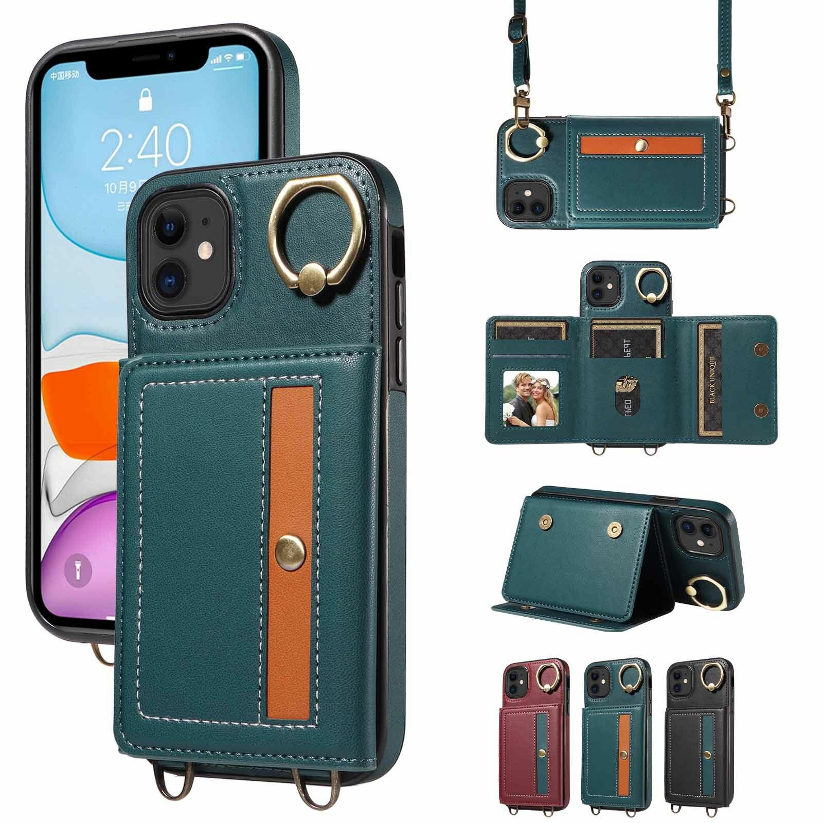 Чехол для Apple iPhone 11 (Эпл Айфон 11) с отделением для карты, Чехол-кошелек для Кожа высокого качества