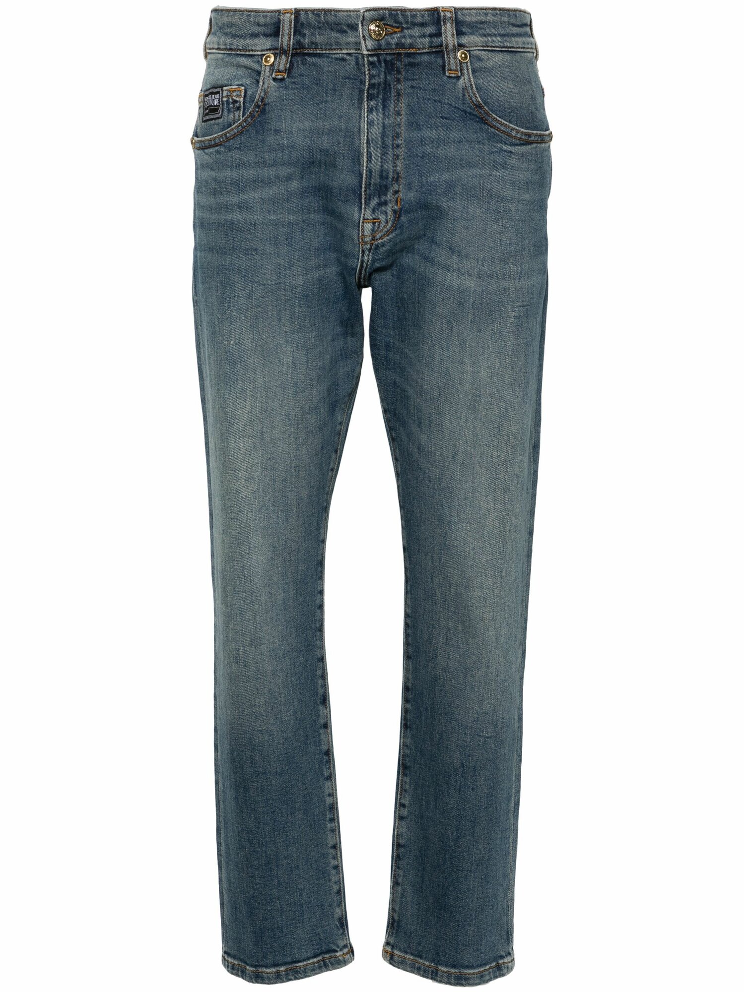 Джинсы Узкие джинсы с вышитым логотипом 