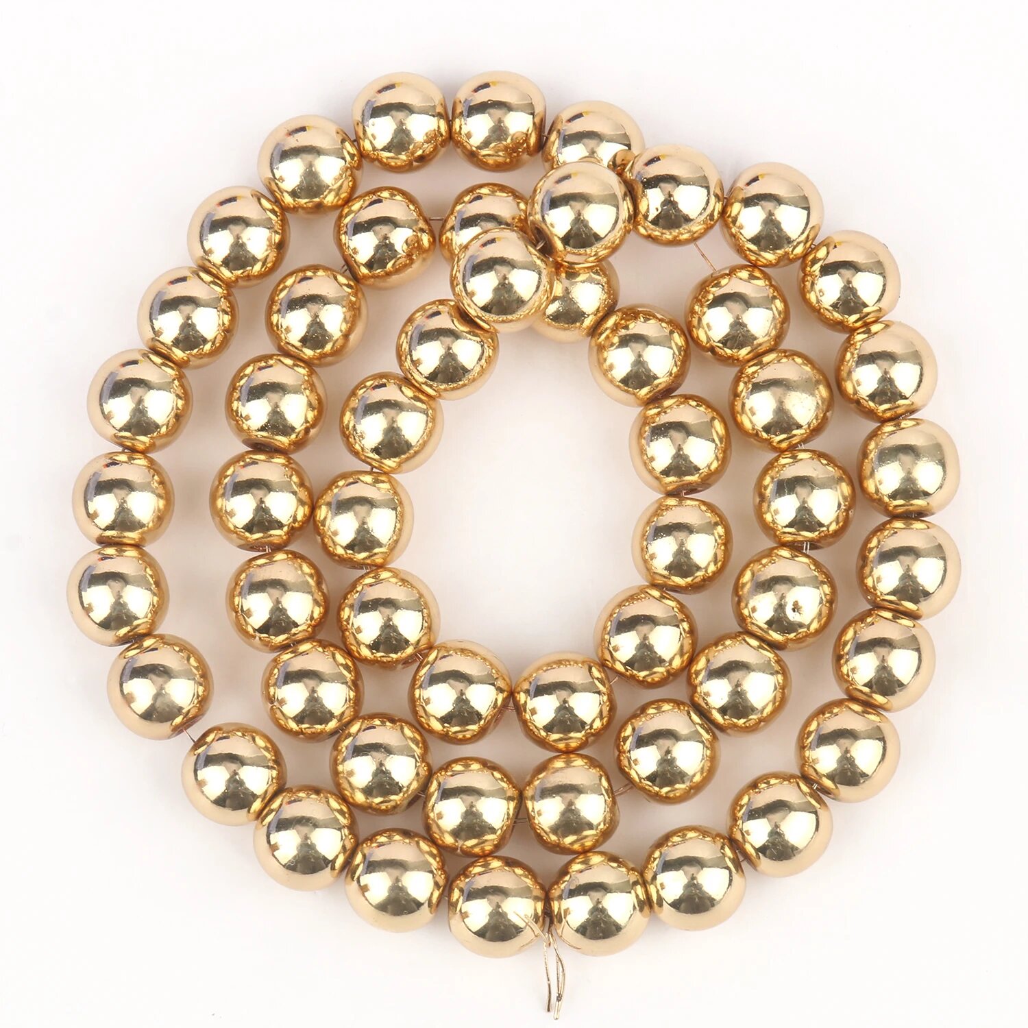 LNMBII 14К позолоченные гематитовые бусины для украшений 4mm 14k Golden