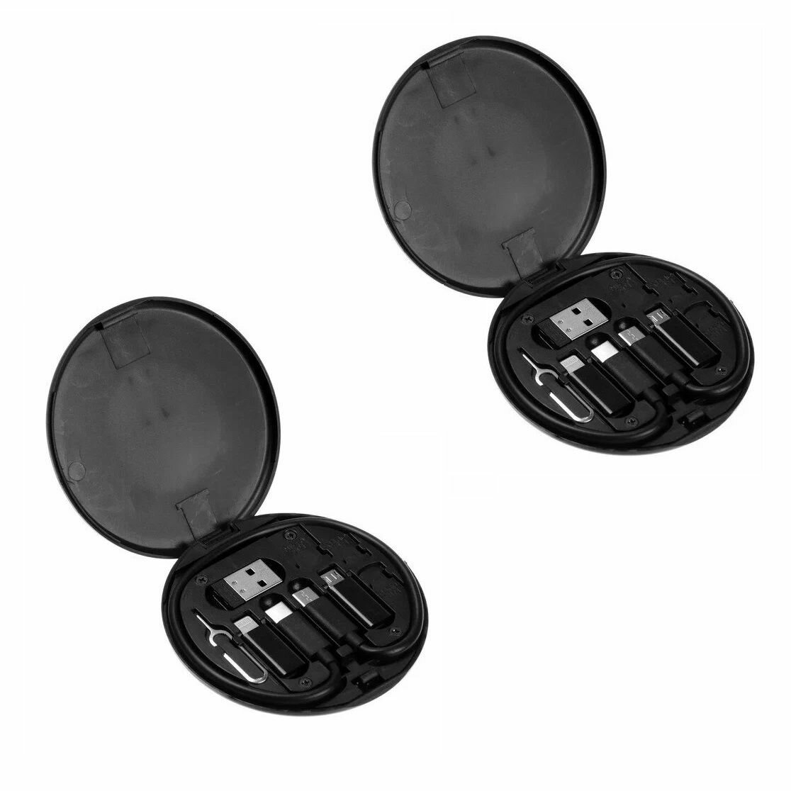 Набор для зарядки 5 в 1, кабель Type-C, адаптеры Type-C/MicroUsb/lightning (2 шт.)