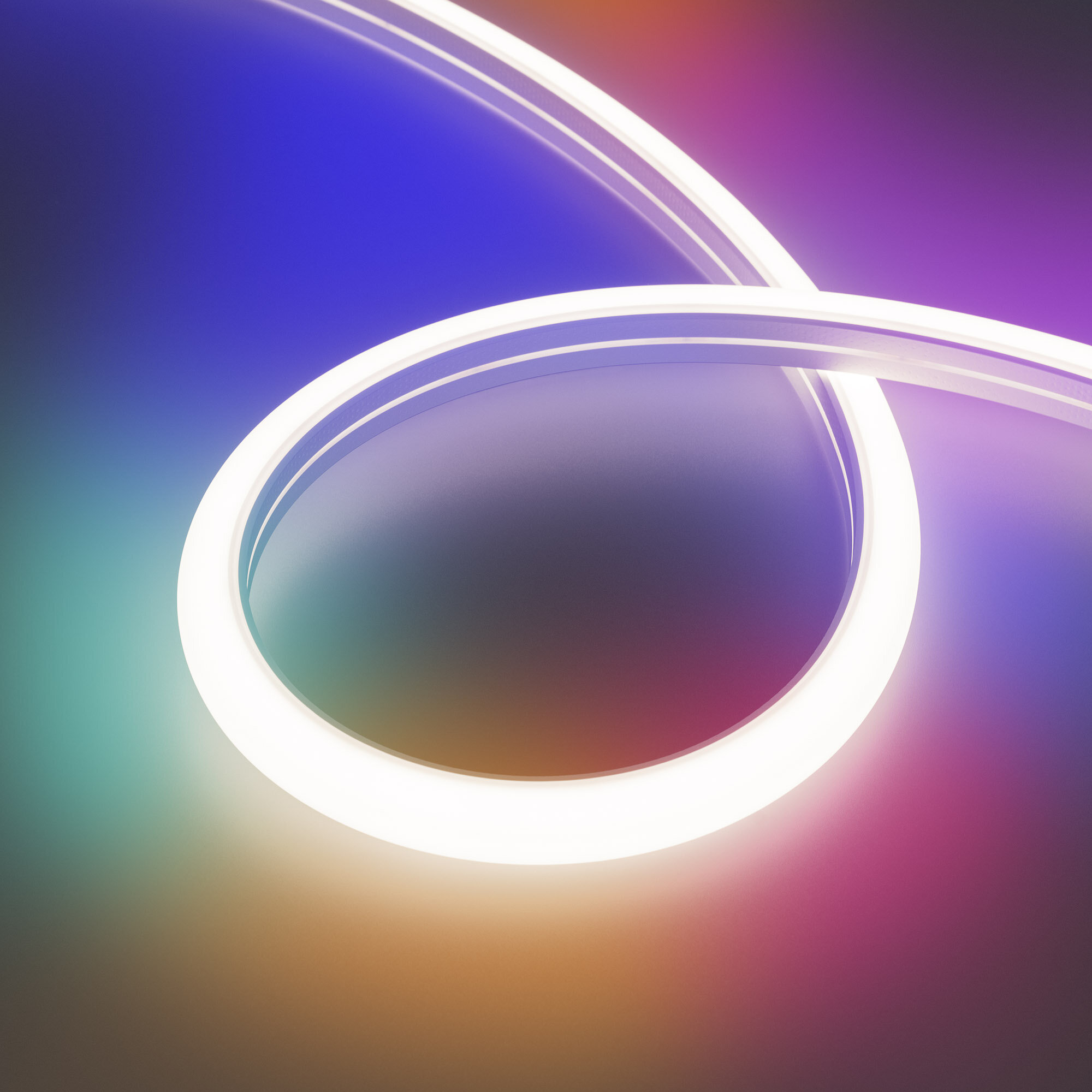 Лента герметичная DMX MOONLIGHT-TOP-B84-16x15mm 24V RGB-PX7 360deg (18 W/m, IP67, 5m, wire x2) (Arlight, Вывод прямой, 3