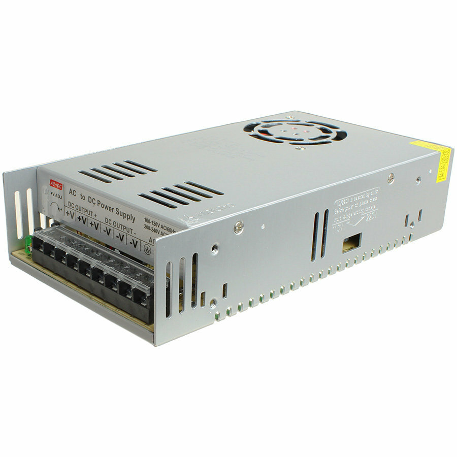Блок питания 12В 25А, металл Power Supply