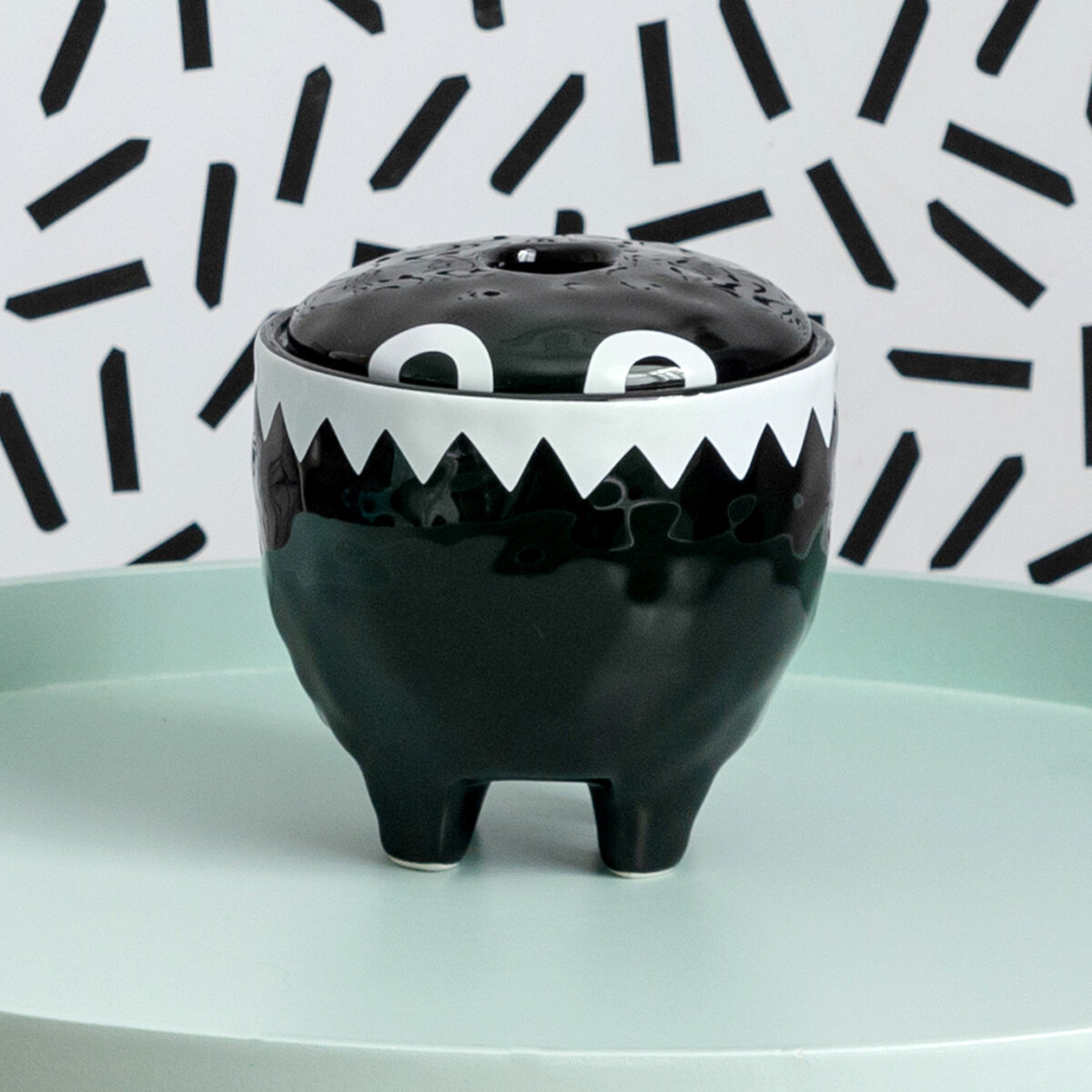Зубохранилище (шкатулка) из керамики Irony Moroshka цвет Черный