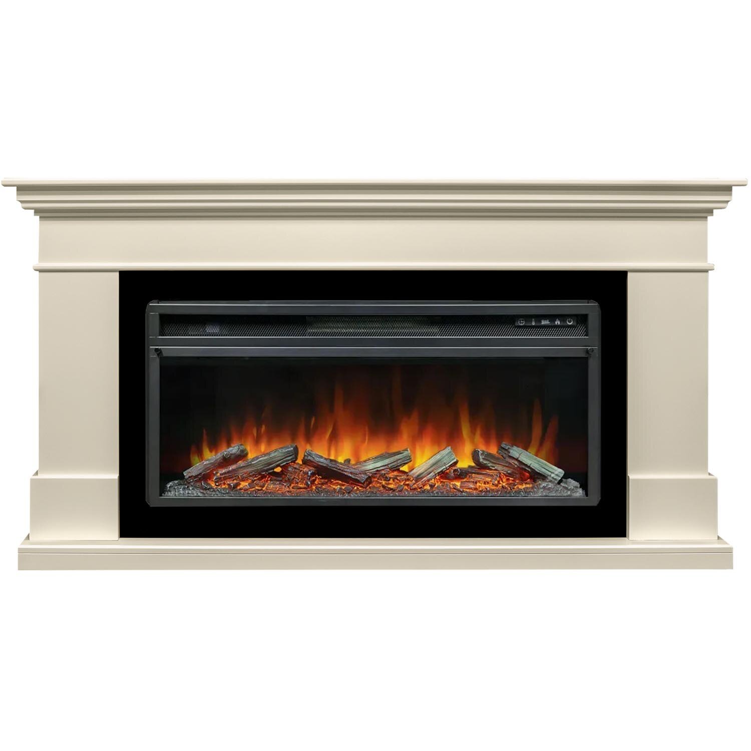Линейный электрокамин Royal Flame California SL с очагом Vision 42 LOG LED, обогрев, пульт ДУ (камин электрический)
